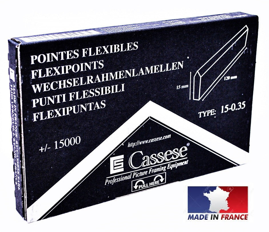 FlexiPoints 0.40 - (15mm - 5/8") - 15000/Box - Black - Universal – V ...